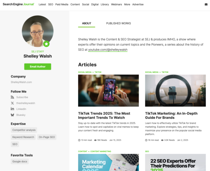 Ask An SEO: What Should Be On Your Author Pages?